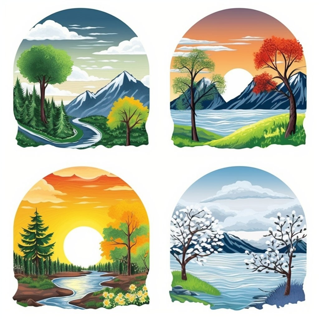 Digital Clip Art Collection: Nature, Food, Holidays | Instant Download ...