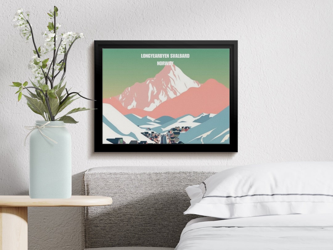 Longyearbyen Svalbard Norway Wall Art, Digital Download, Print at Home ...
