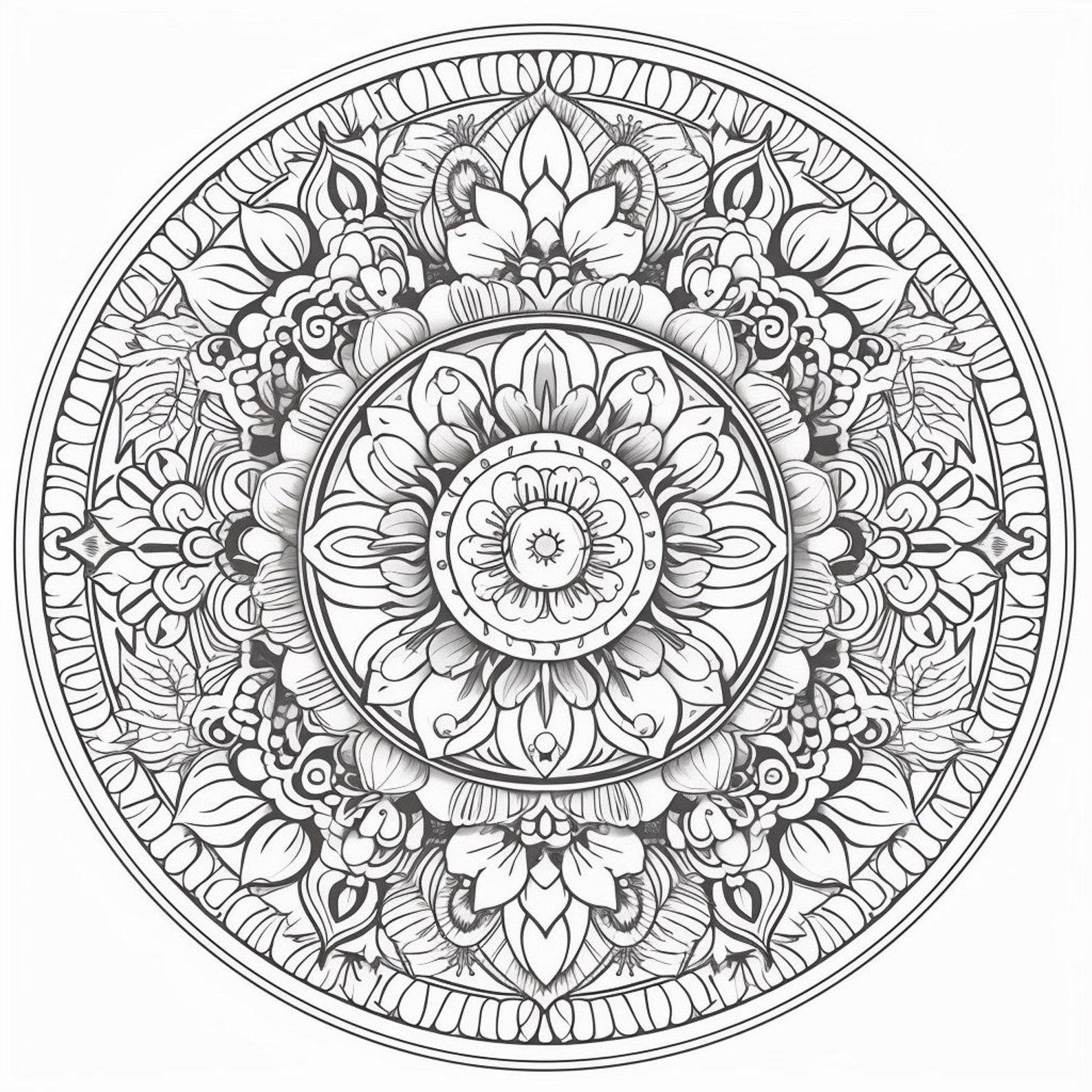 48 Mandala Colouring Pages. A Few Extra Free Pages Included. - Etsy