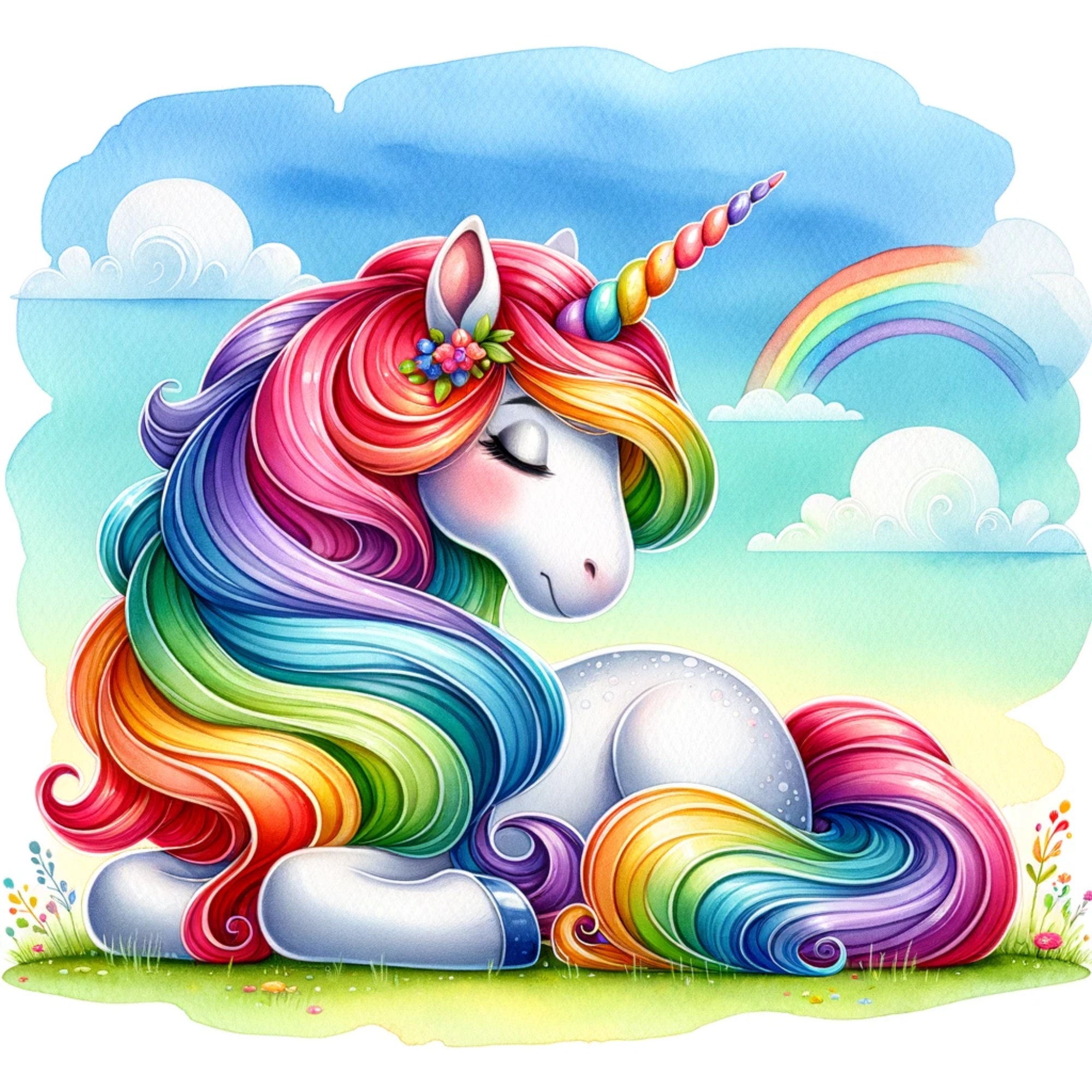 Unicorn Clipart, Parties, Invitations, Printable, T-shirt, Design ...