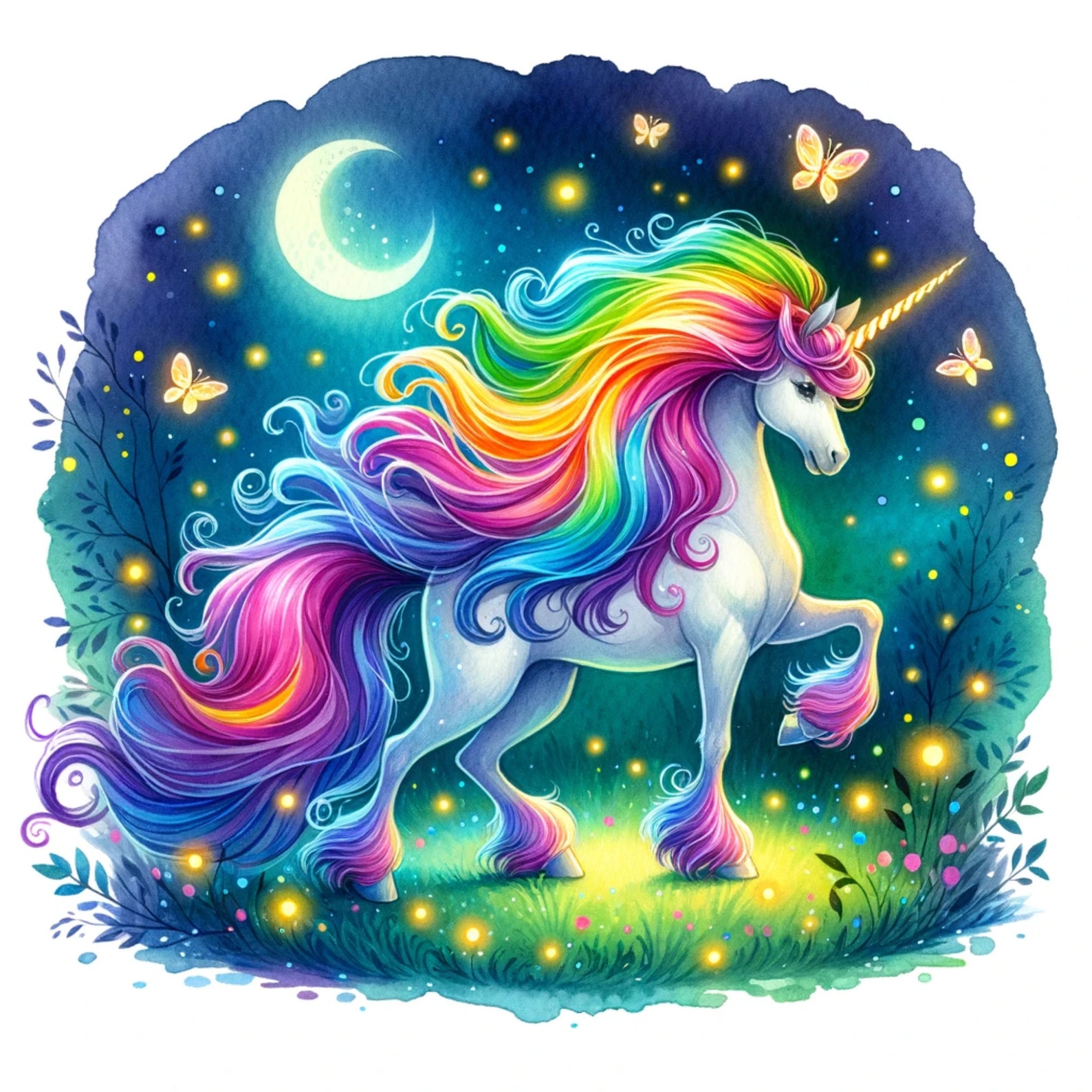 Unicorn Clipart, Parties, Invitations, Printable, T-shirt, Design ...