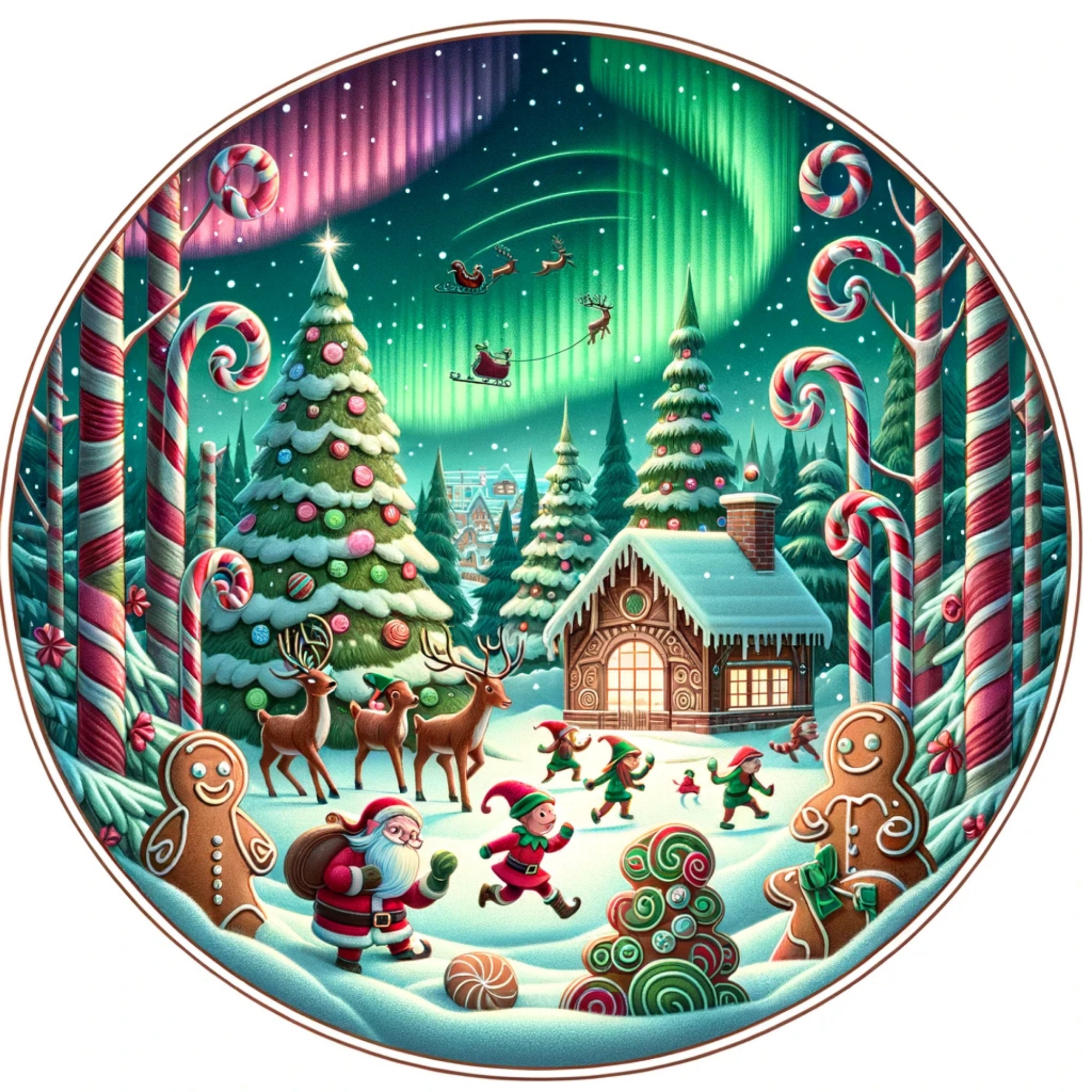 Enchanted Winter Wonders: A Circular Christmas Collection - Etsy