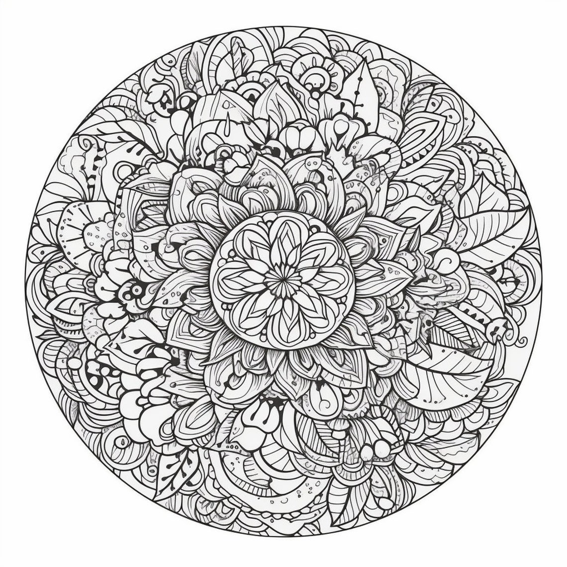 48 Mandala Colouring Pages. A Few Extra Free Pages Included. - Etsy