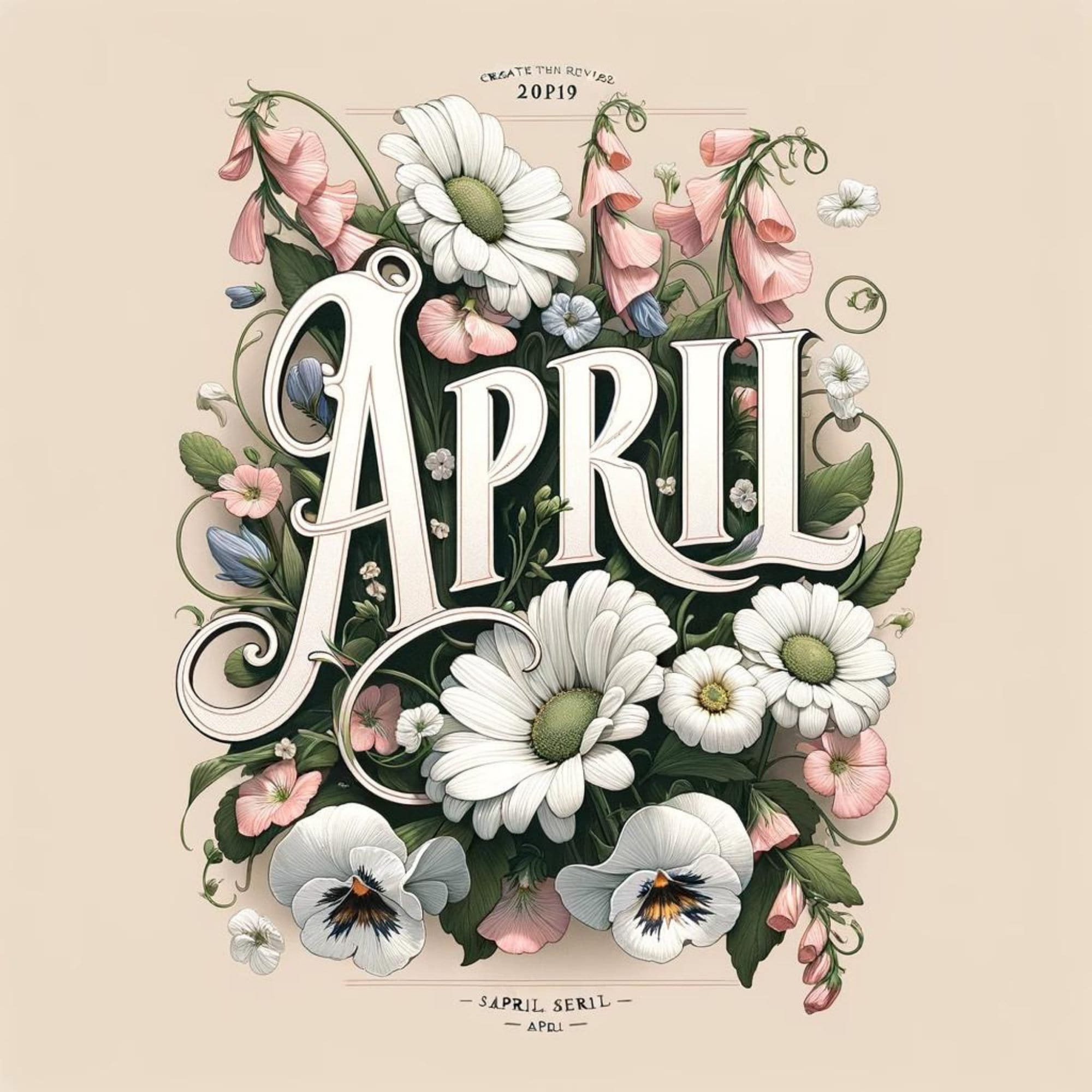 April Daisy Birth Flower Digital Download Versatile Home Decor & Gift ...