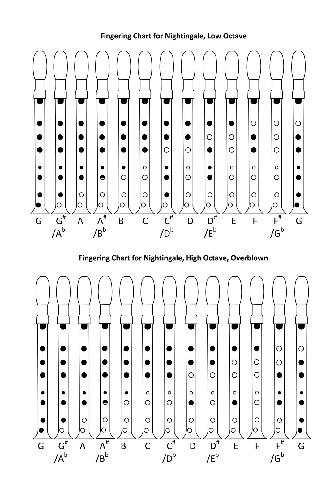 Nightingale English Flageolet Alto-g Wood and PVC - Etsy