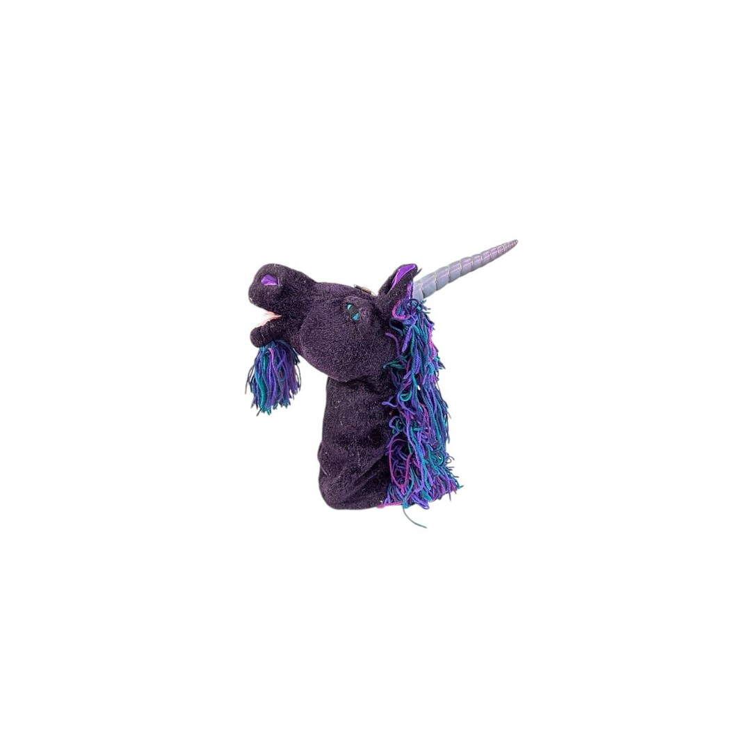 Unbranded Homemade? Ooak Unicorn Hand Puppet Purple Iridescent Horn ...