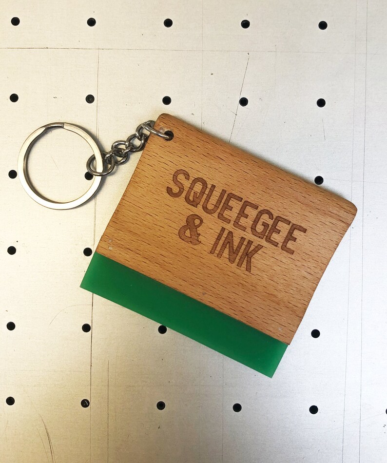 Mini Squeegee Keychain Screen Printing Geeks Love This | Etsy