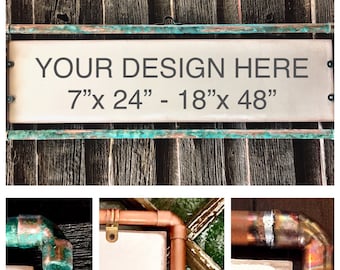 Custom copper sign | Etsy