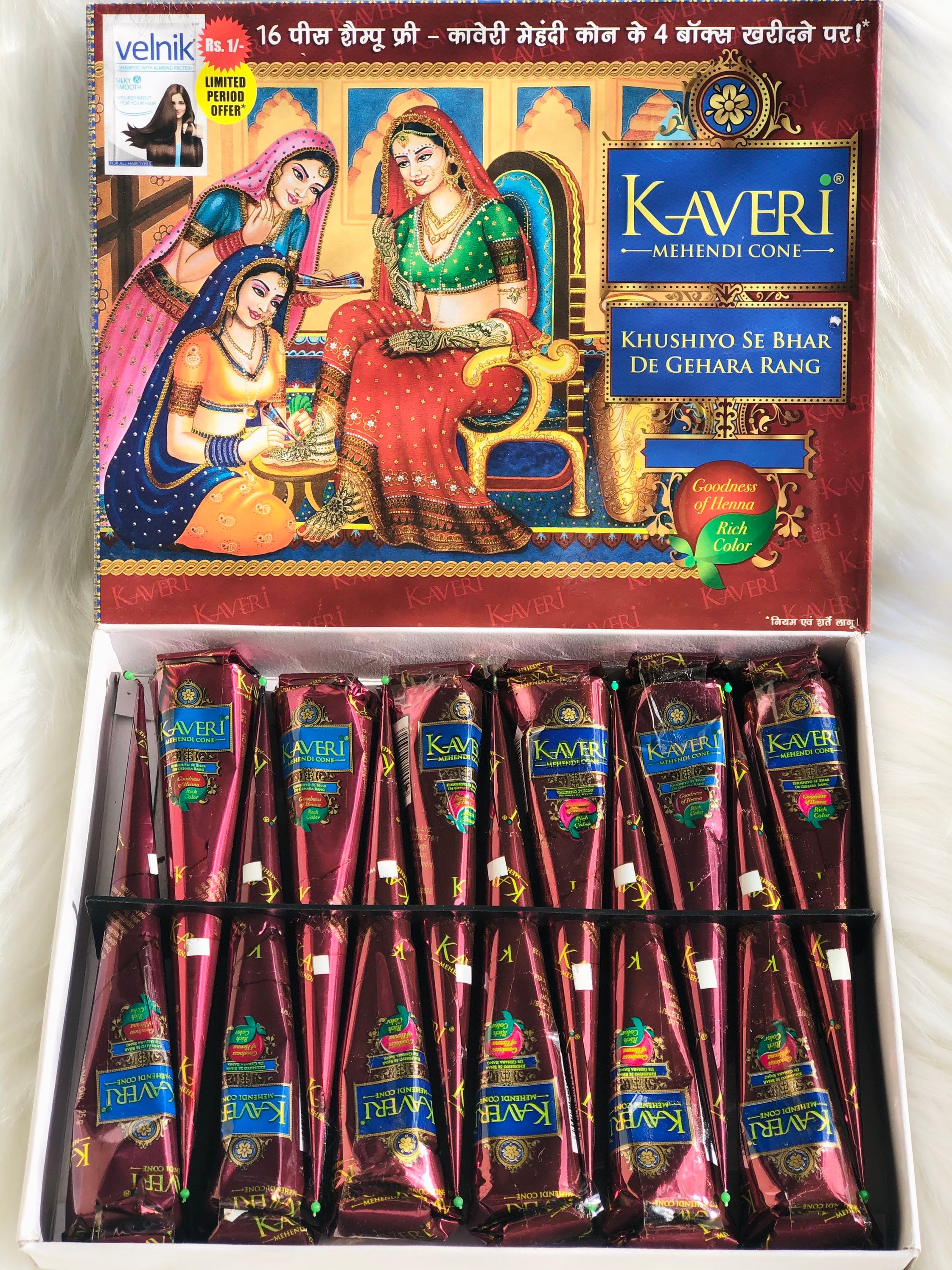 Natural Henna Cones/ Ships From USA / DARK STAIN / Natural Kaveri Henna ...