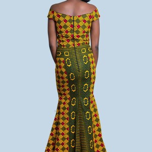 Nkem African Party Dress, African Dress, African Print, Long African ...