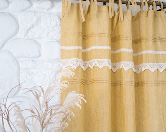 Pale Yellow Curtains - Etsy UK