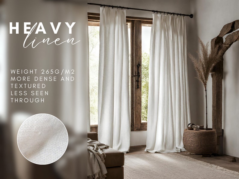 Canopy Bed Curtains | Bed Drape | Bed Tent | Perfect White Linen Drapes ...