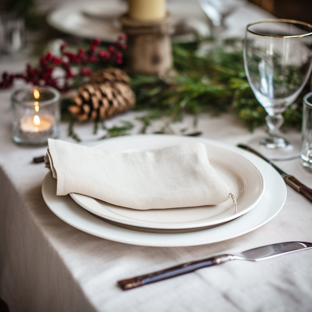 Linen Napkins, Cloth Table Napkins Wedding Napkins Christmas Napkins ...