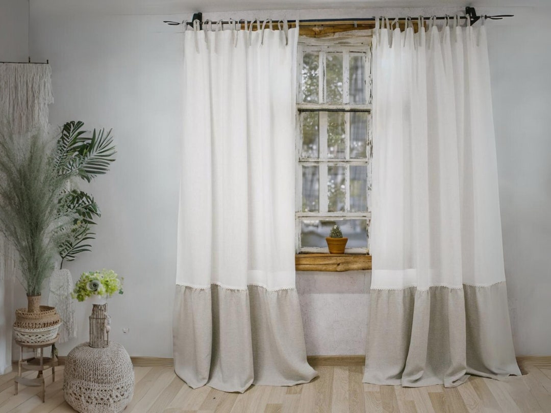Natural Linen Curtains | Linen Curtains Panel | Custom Curtains ...
