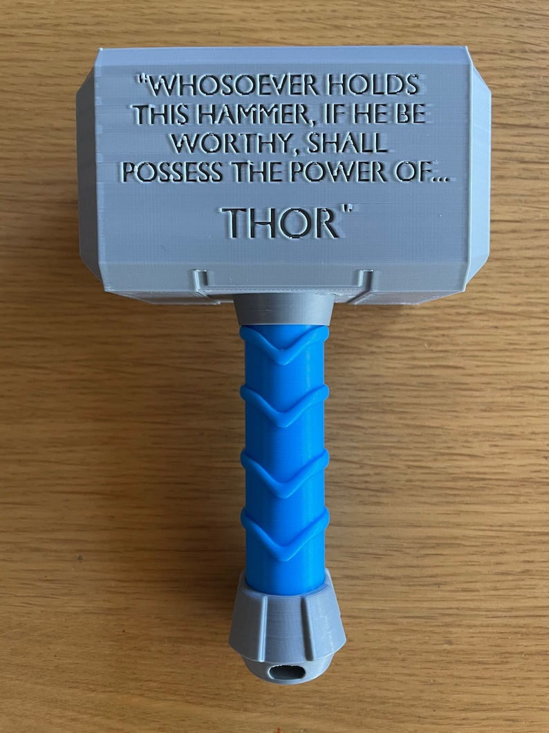 3D Printed Thor Hammer Mjolnir Baby Toy Rattle - Etsy Australia