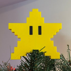 3D Printed | Super Mario Inspired | Christmas Tree | Star Topper ...