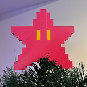 3D Printed | Super Mario Inspired | Christmas Tree | Star Topper ...