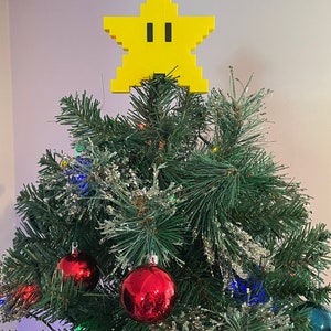 3D Printed | Super Mario Inspired | Christmas Tree | Star Topper ...