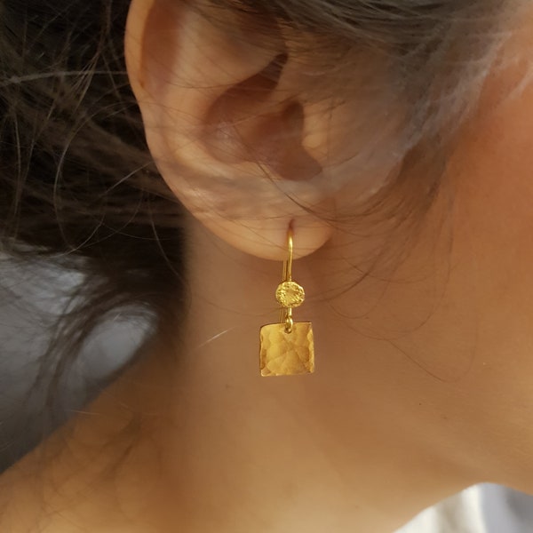 Rustic Earrings - Etsy