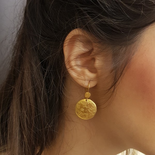 Hammered Solid Gold Jewelry - Etsy