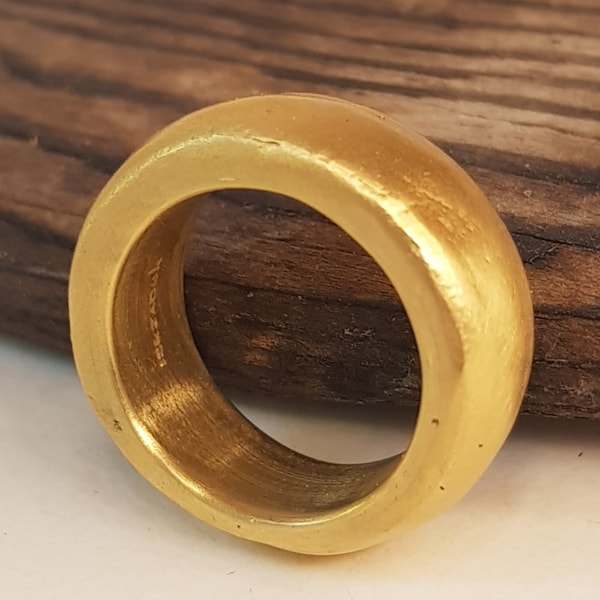 Rustic Gold Rings - Etsy