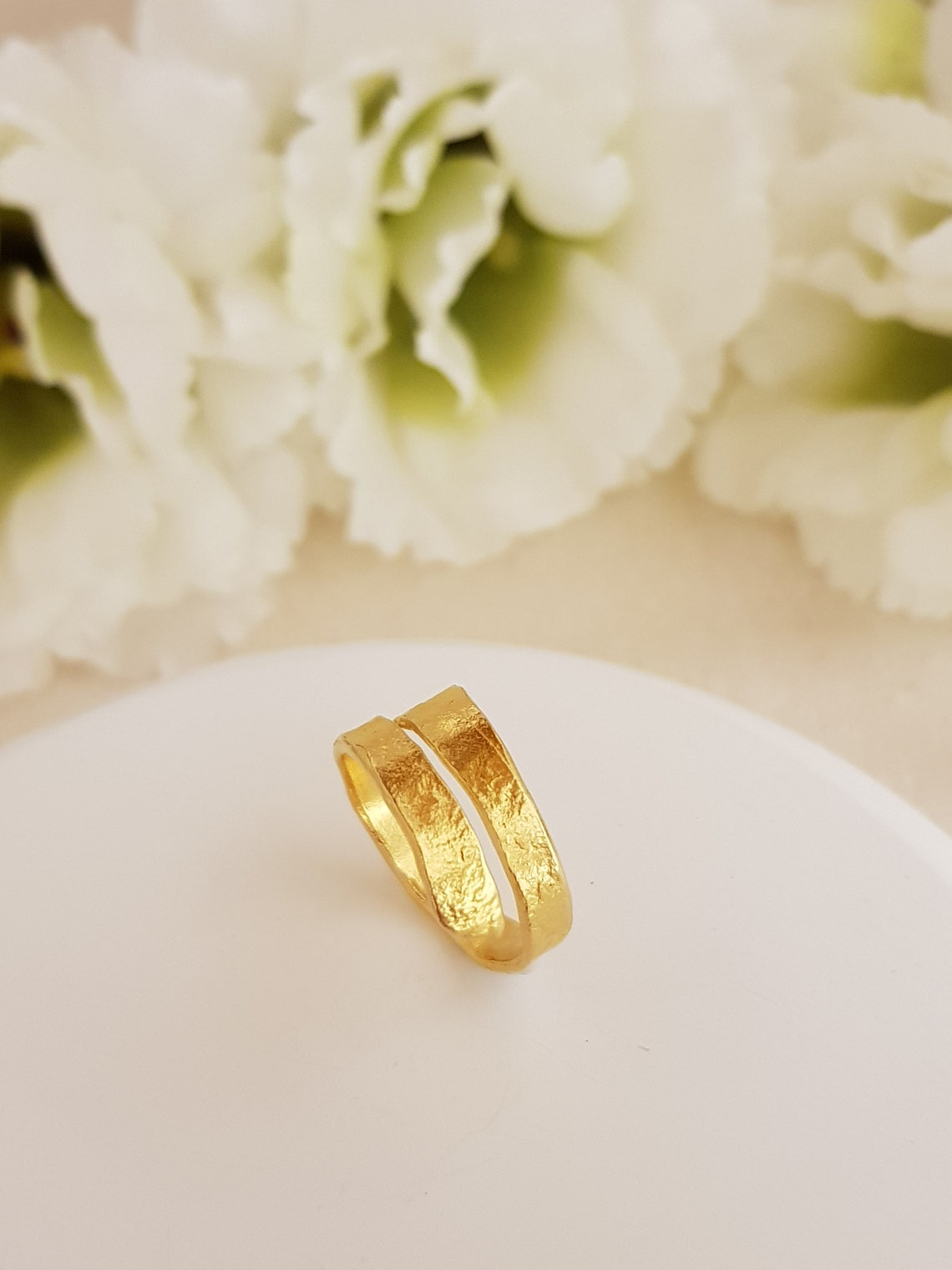 Gold Thumb Ring Gold Plated Ring 14k Gold Ring Bypass Ring - Etsy