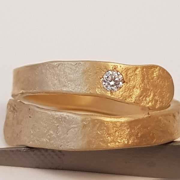 Modern Gold Ring - Etsy