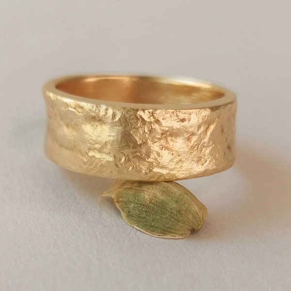 Rough Texture Ring - Etsy