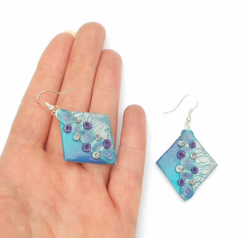 Abstract Clay Geometric Earrings - Etsy