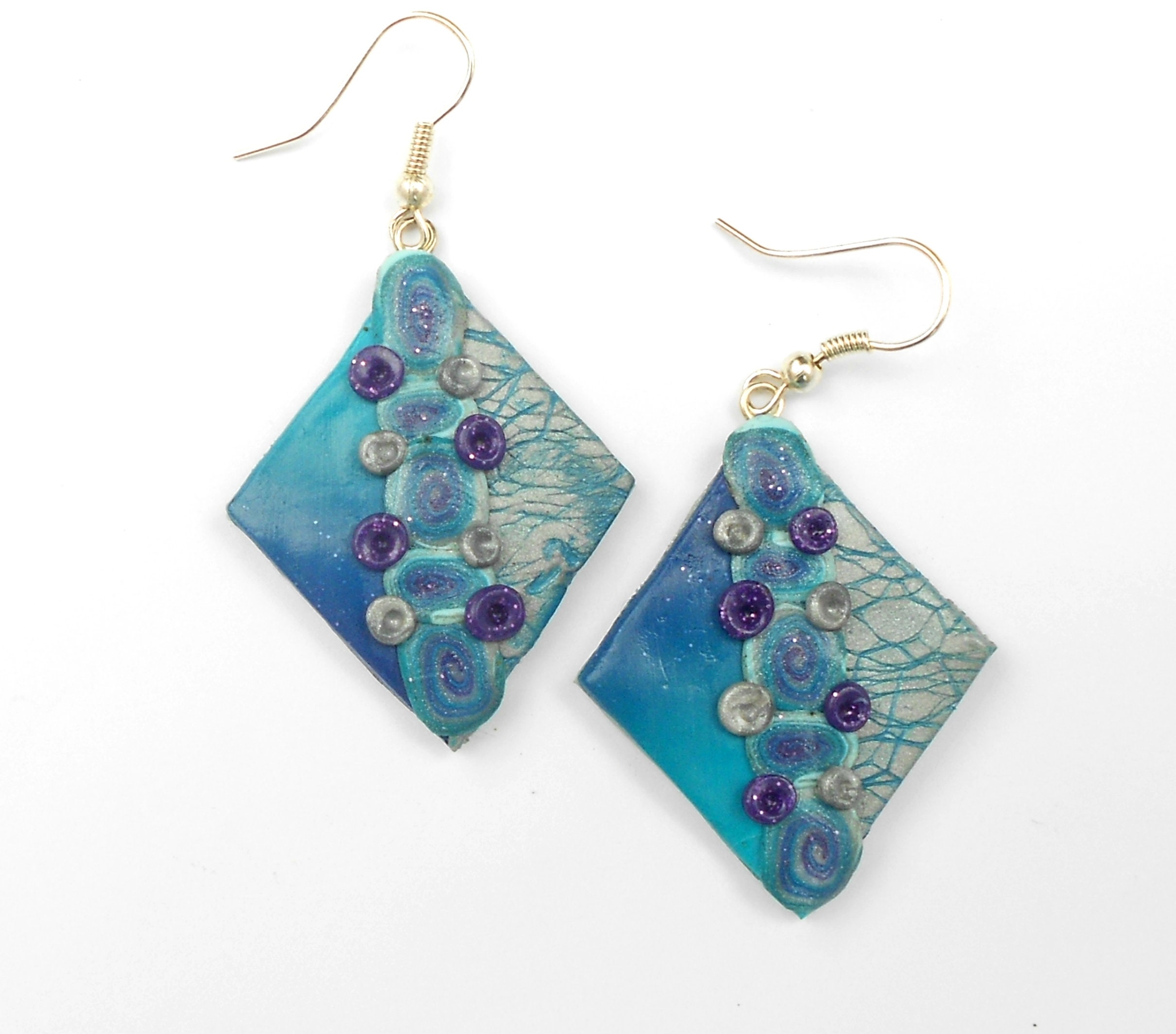 Abstract Clay Geometric Earrings - Etsy