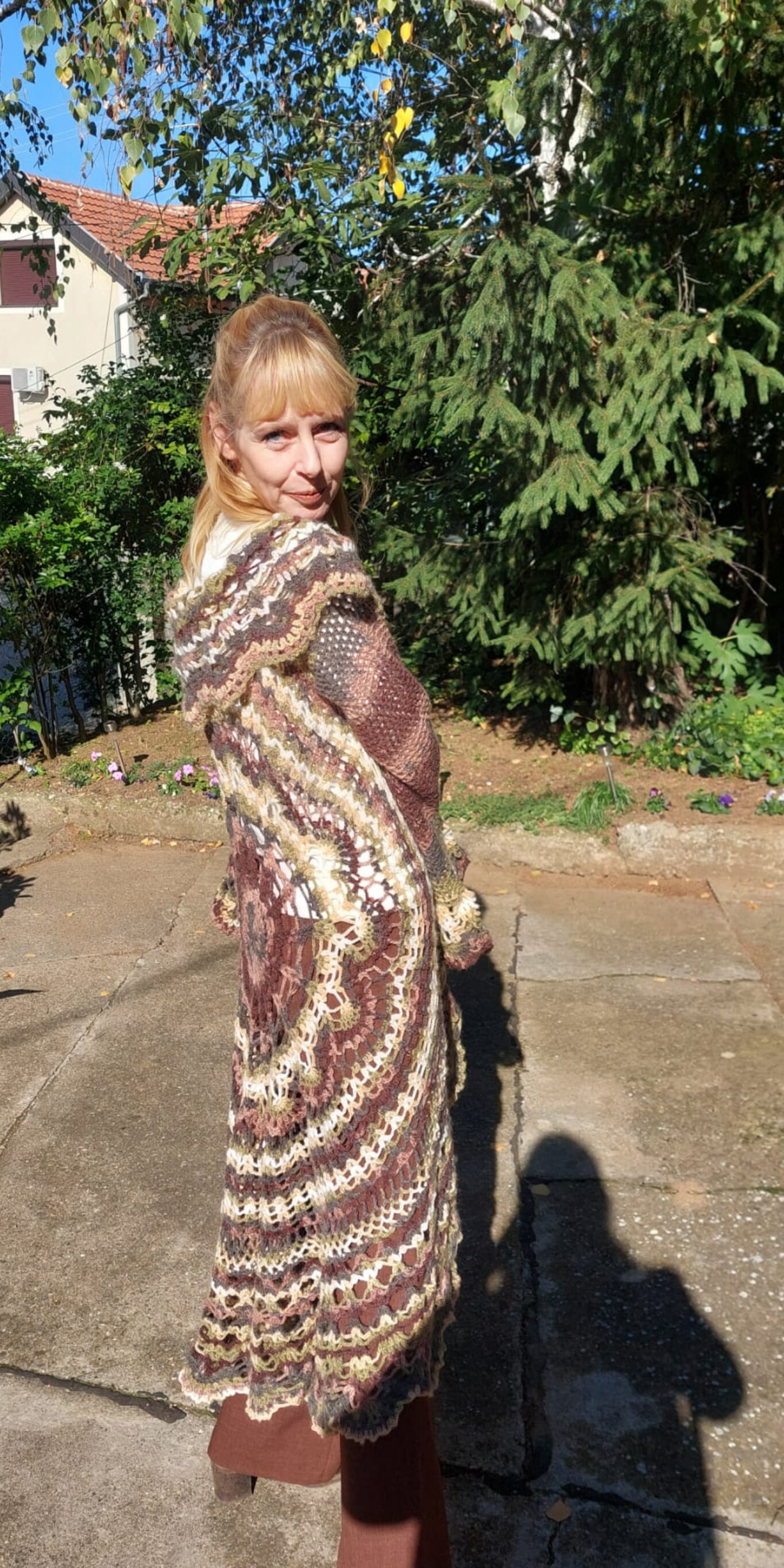 Crocheted Lotus Mandala Circular Vest Jacket Crochet Mandala - Etsy