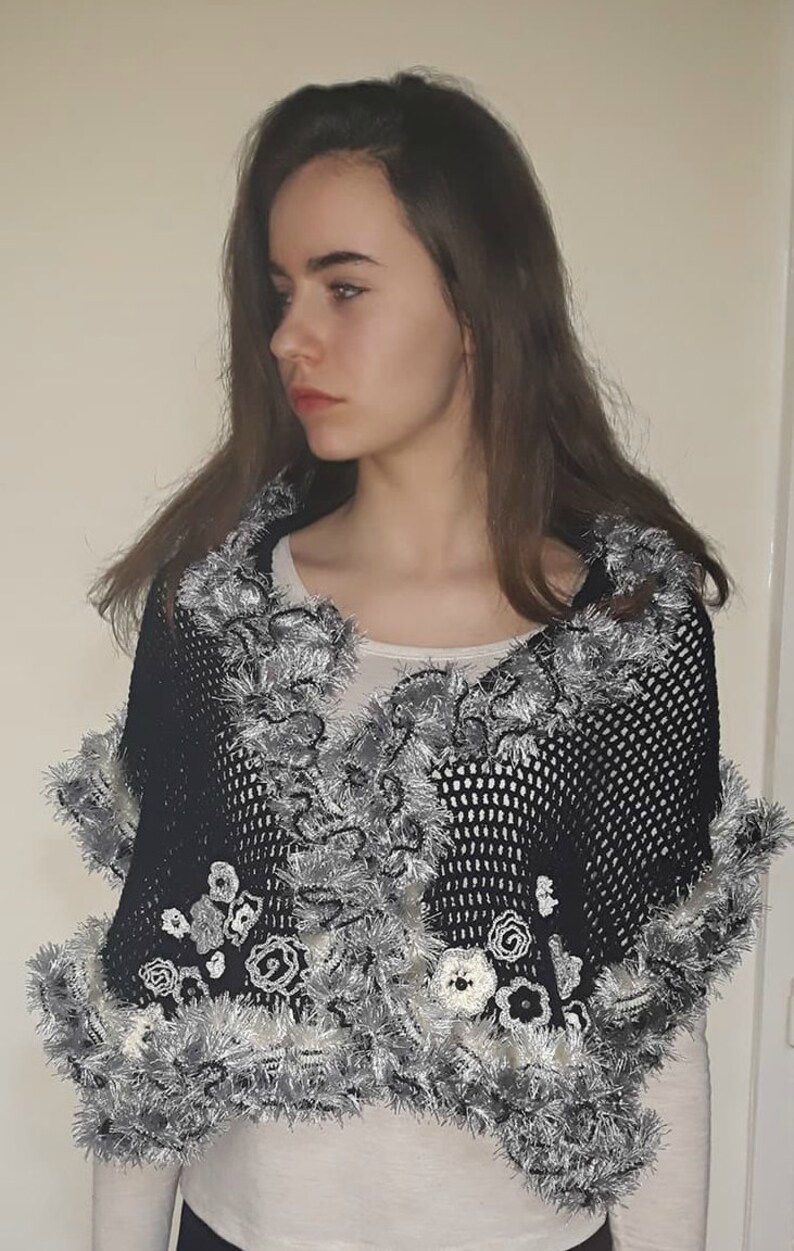 Elegant Shoulder Crochet Scarf - Etsy