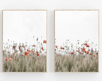 Poppy Wall Art - Etsy
