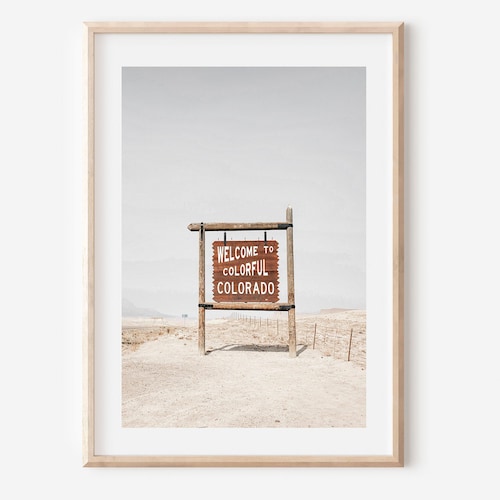 Colorado Print Colorado Wall Art Welcome to Colorado Print - Etsy
