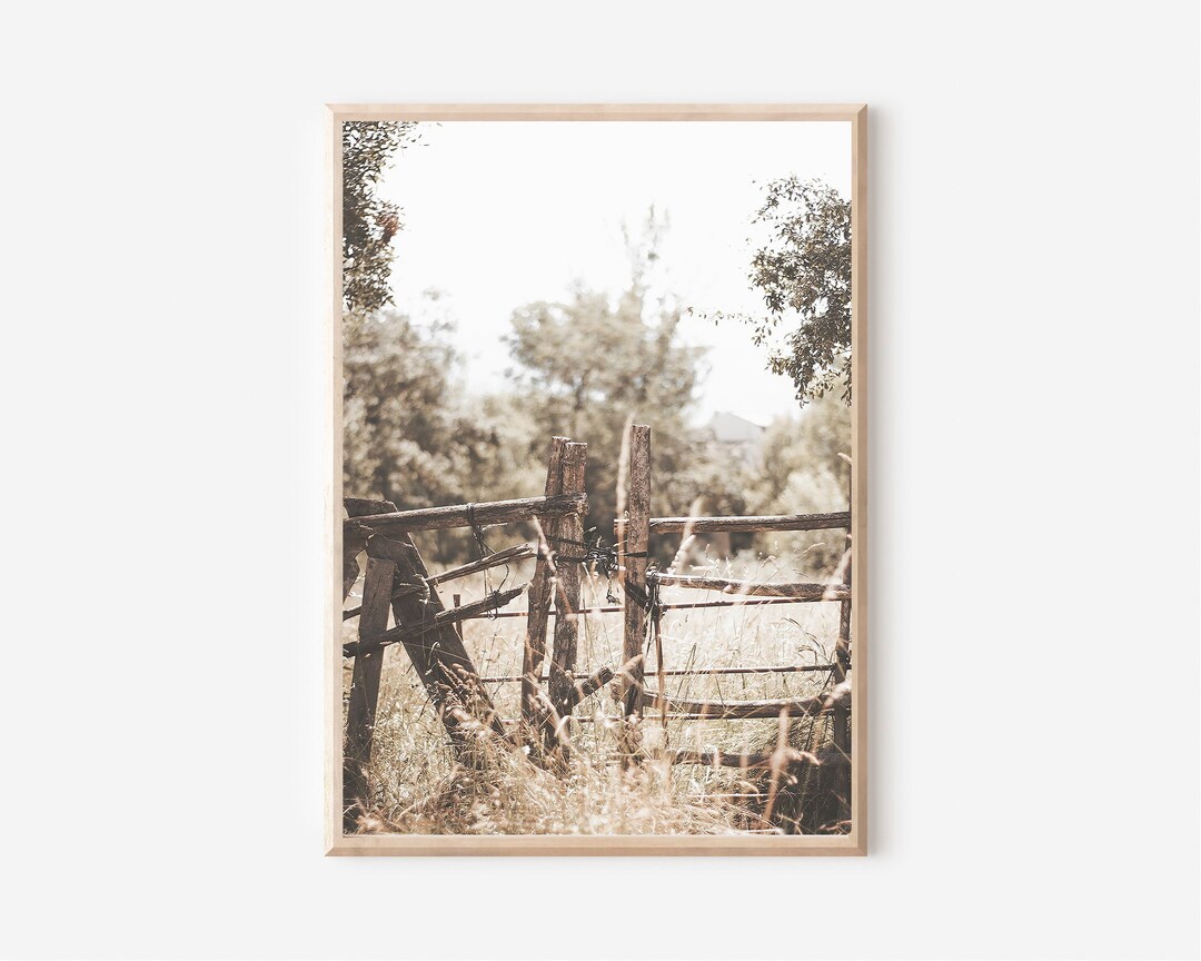 Farmhouse Print, Rustic Wall Decor, Wheat Print, Nature Wall Decor ...