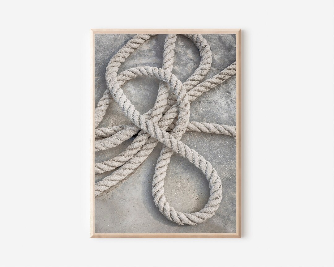 Sailing Print, Boat Rope Print, Nautical Knots Wall Decor, Beach Print ...