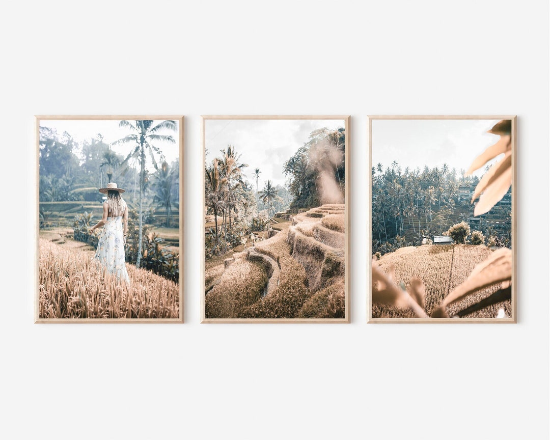 Bali Indonesia Travel Print, Bali Wall Art, Bali Wall Decor, Bali Set ...