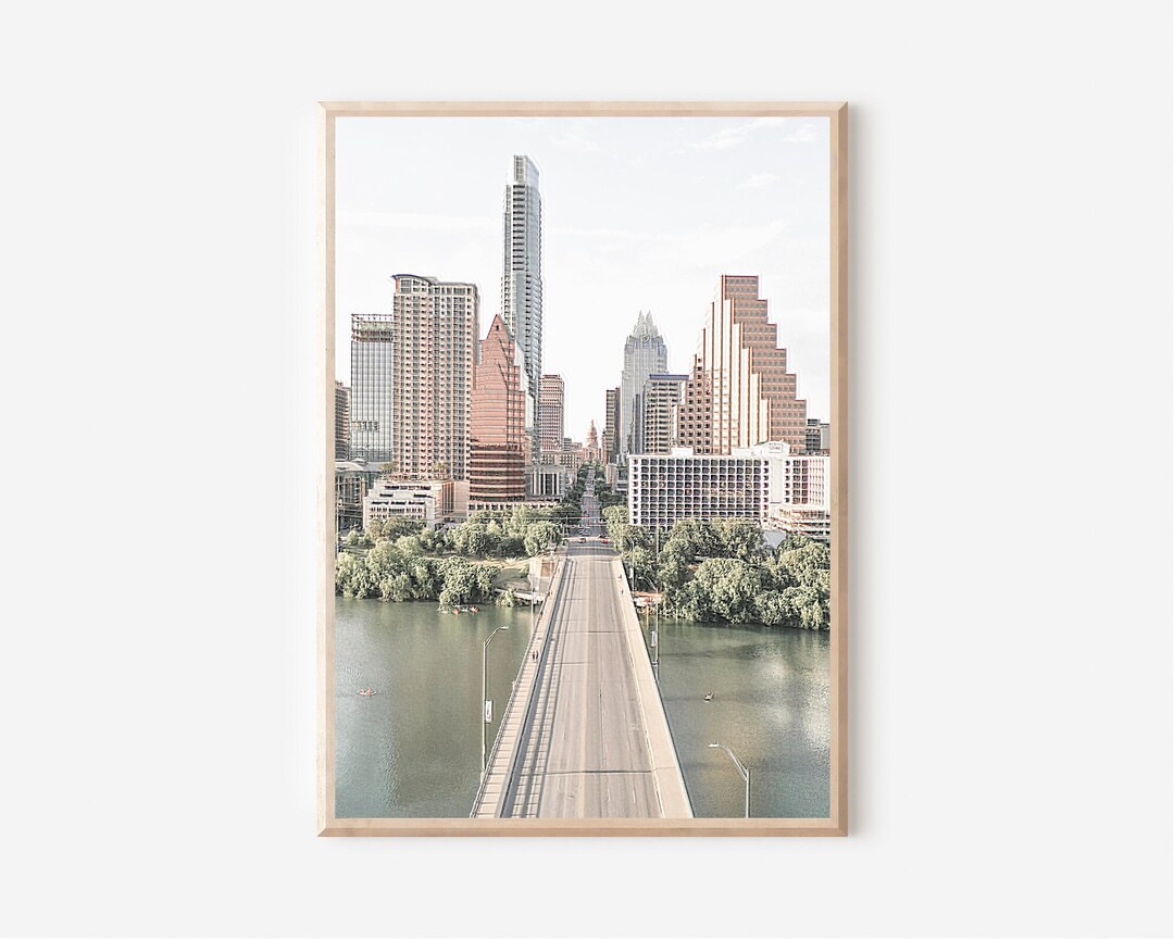 Austin Print, Austin Wall Art, United States, Texas Print, Austin City ...