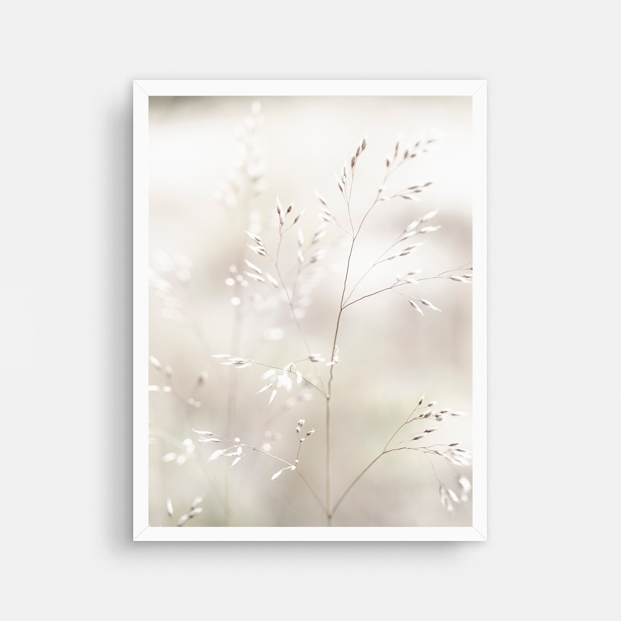 Dried Grass Print Wild Grass Print Botanical Art Farmhouse | Etsy