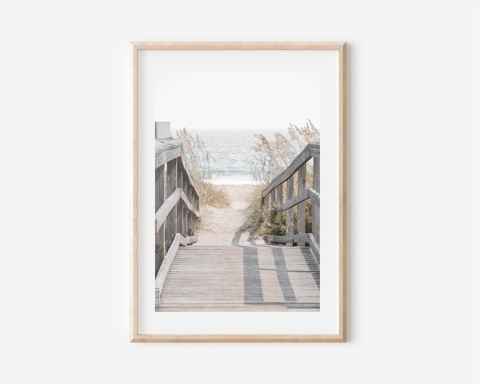 Neutral Beach Print Set of 6, Coastal Wall Art, Pampas Print, Printable ...