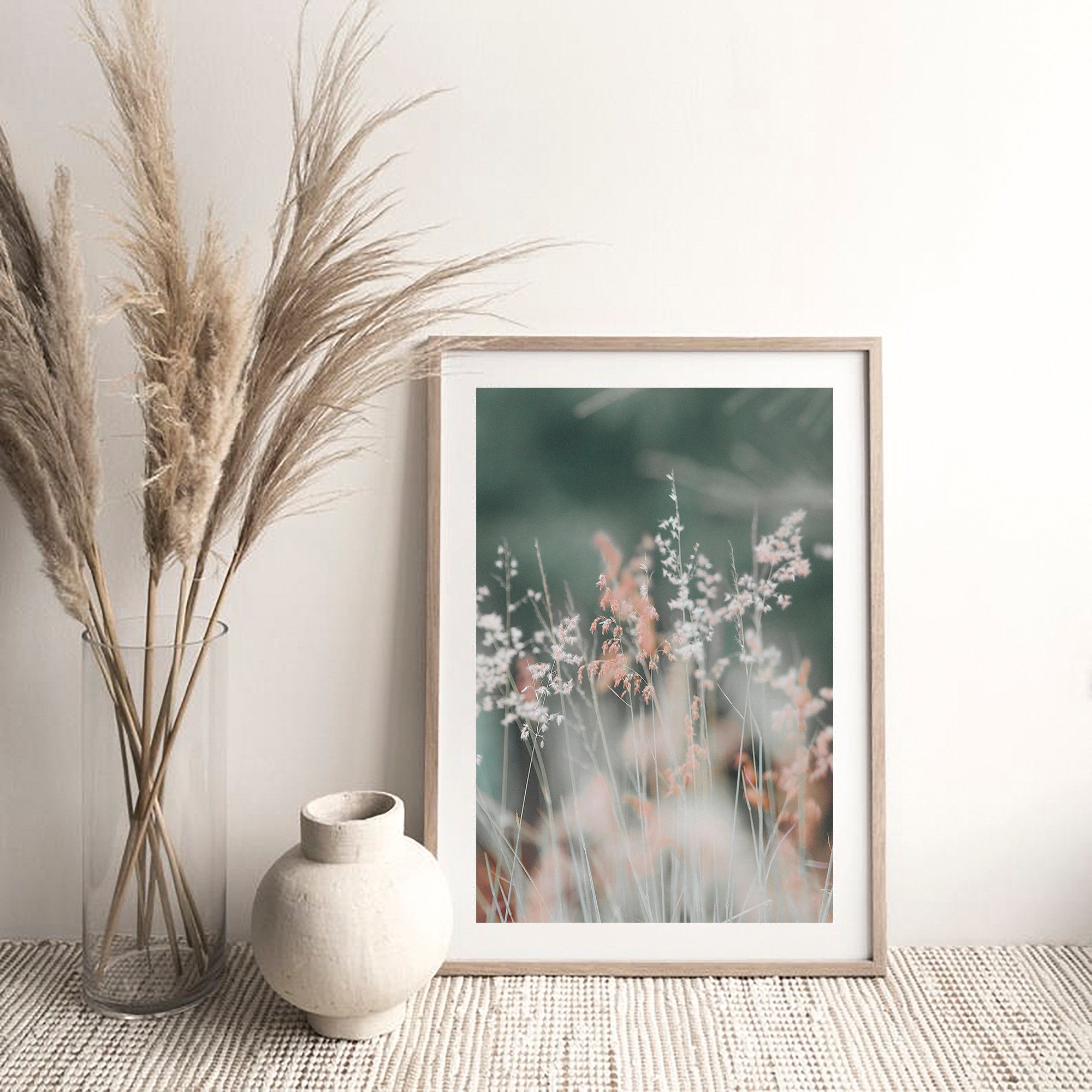 Dried Grass Print, Botanical Print, Farmhouse Pampas Grass Print ...