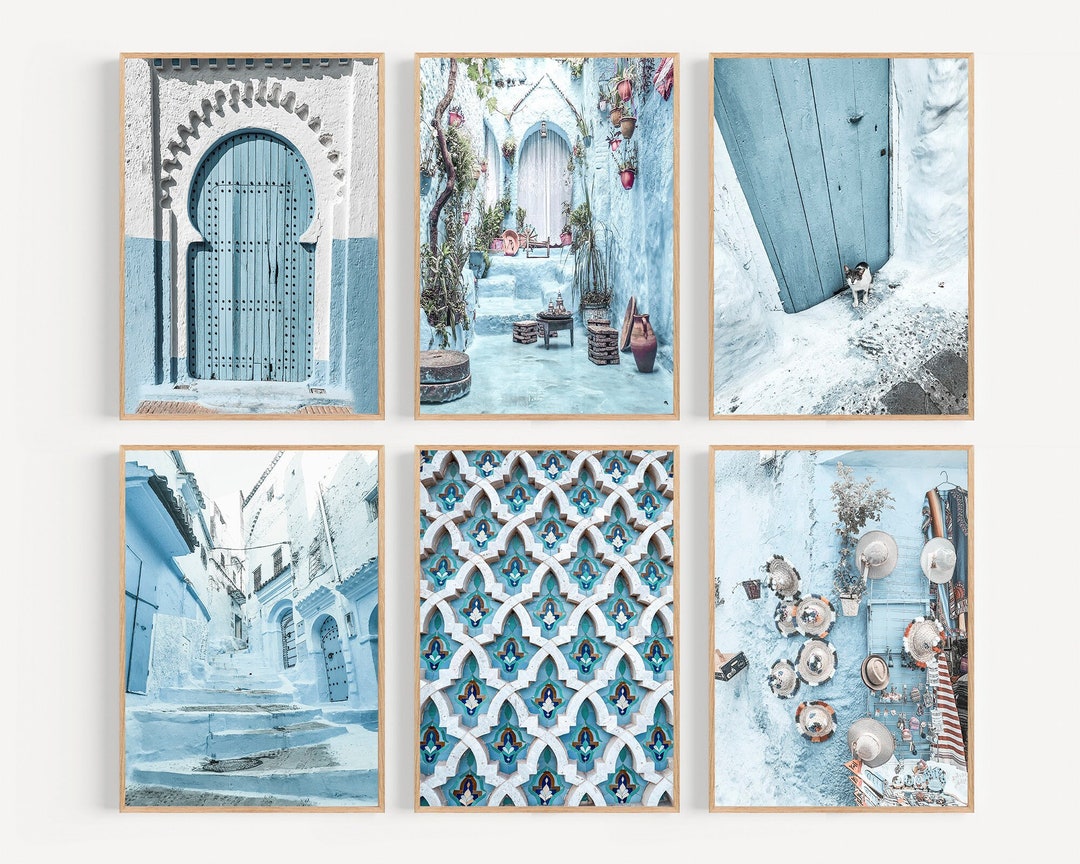 Morocco Print, Moroccan Set of 6 Prints, Morocco Wall Art, Marrakech ...