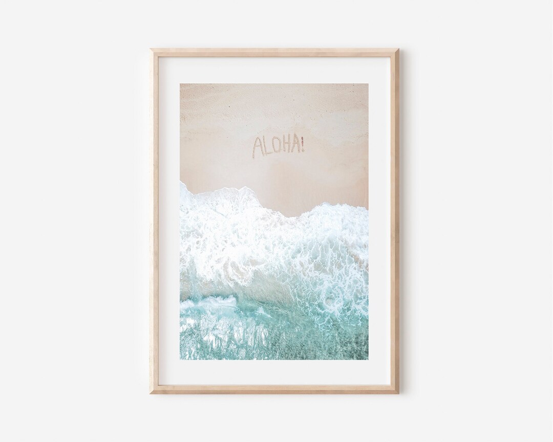 Aloha Art Print, Hawaii Print, Hawaii Wall Art, Aloha Printable, Beach ...