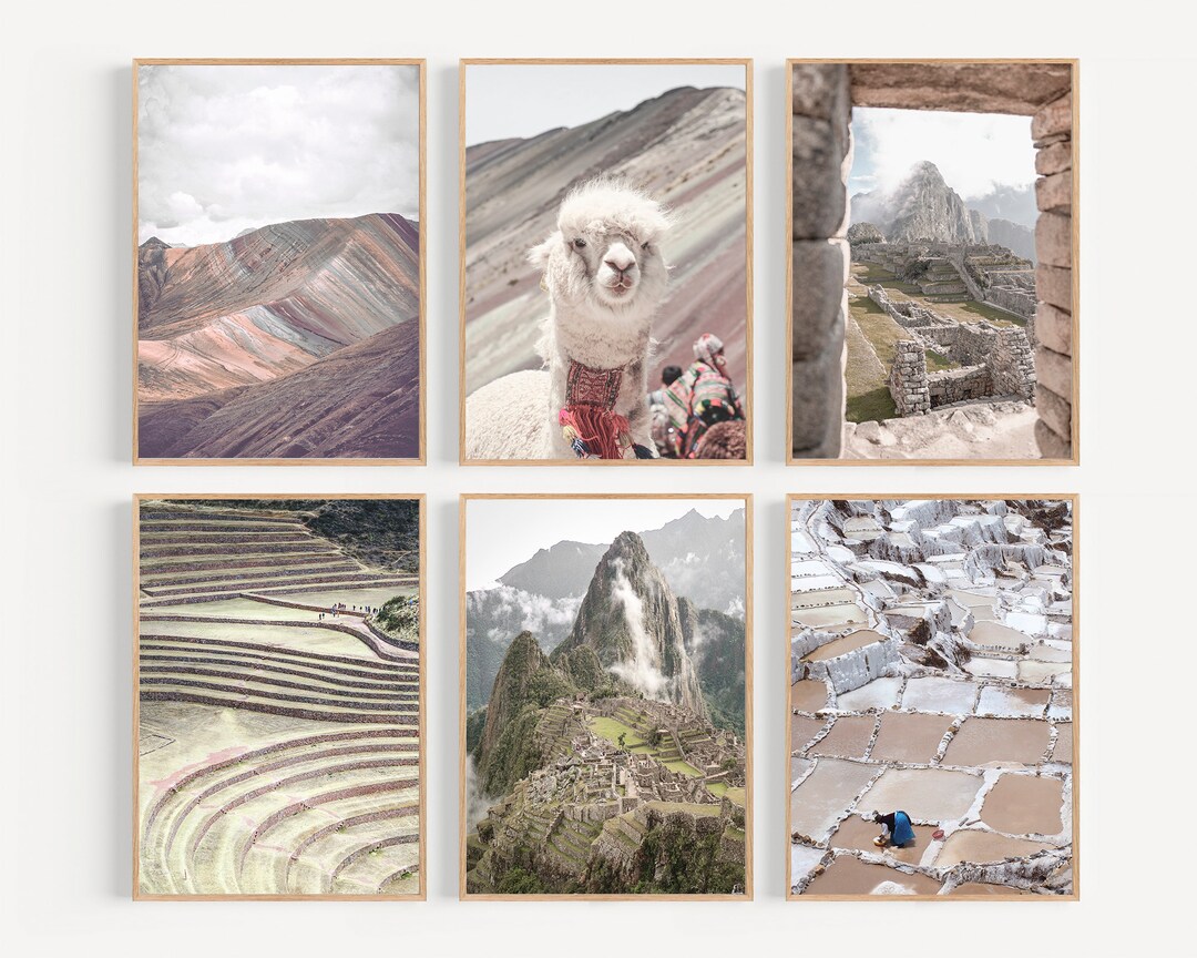 Peru Prints Set of 6, Peru Wall Art, Machu Picchu Peru Print, Peru ...