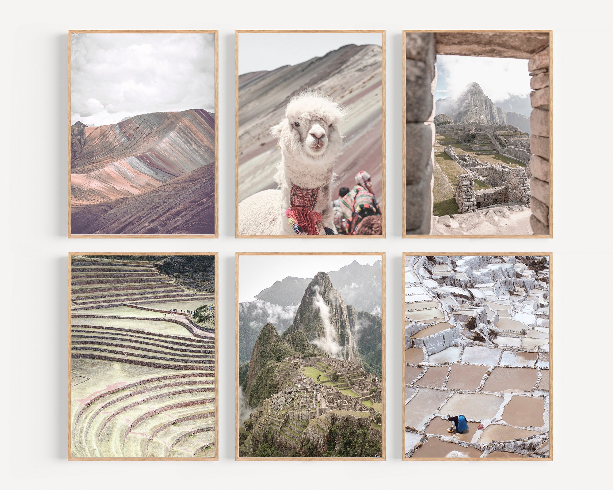 Peru Prints Set of 6 Peru Wall Art Machu Picchu Peru Print - Etsy