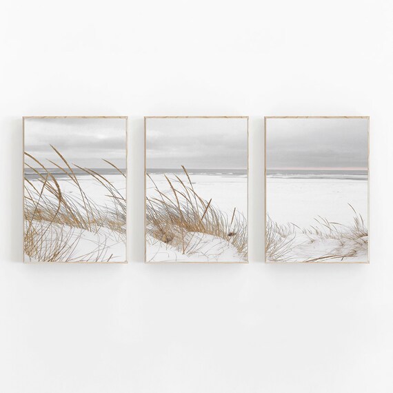 Beach Print Set of 3 Coastal Prints Set of 3 Modern - Etsy