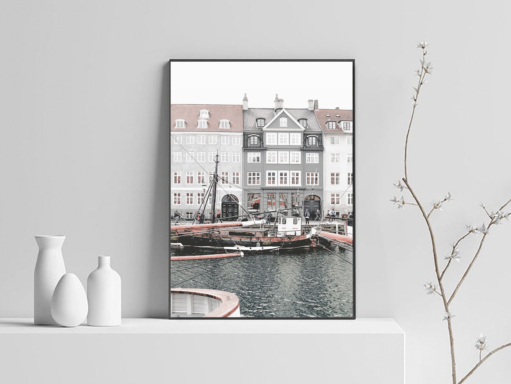 Copenhagen Print Set of 3 Canal Copenhagen Print Denmark - Etsy