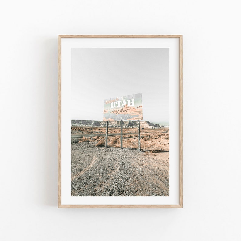 Utah Print Set of 3 Utah Wall Art Utah Mountains Poster USA - Etsy