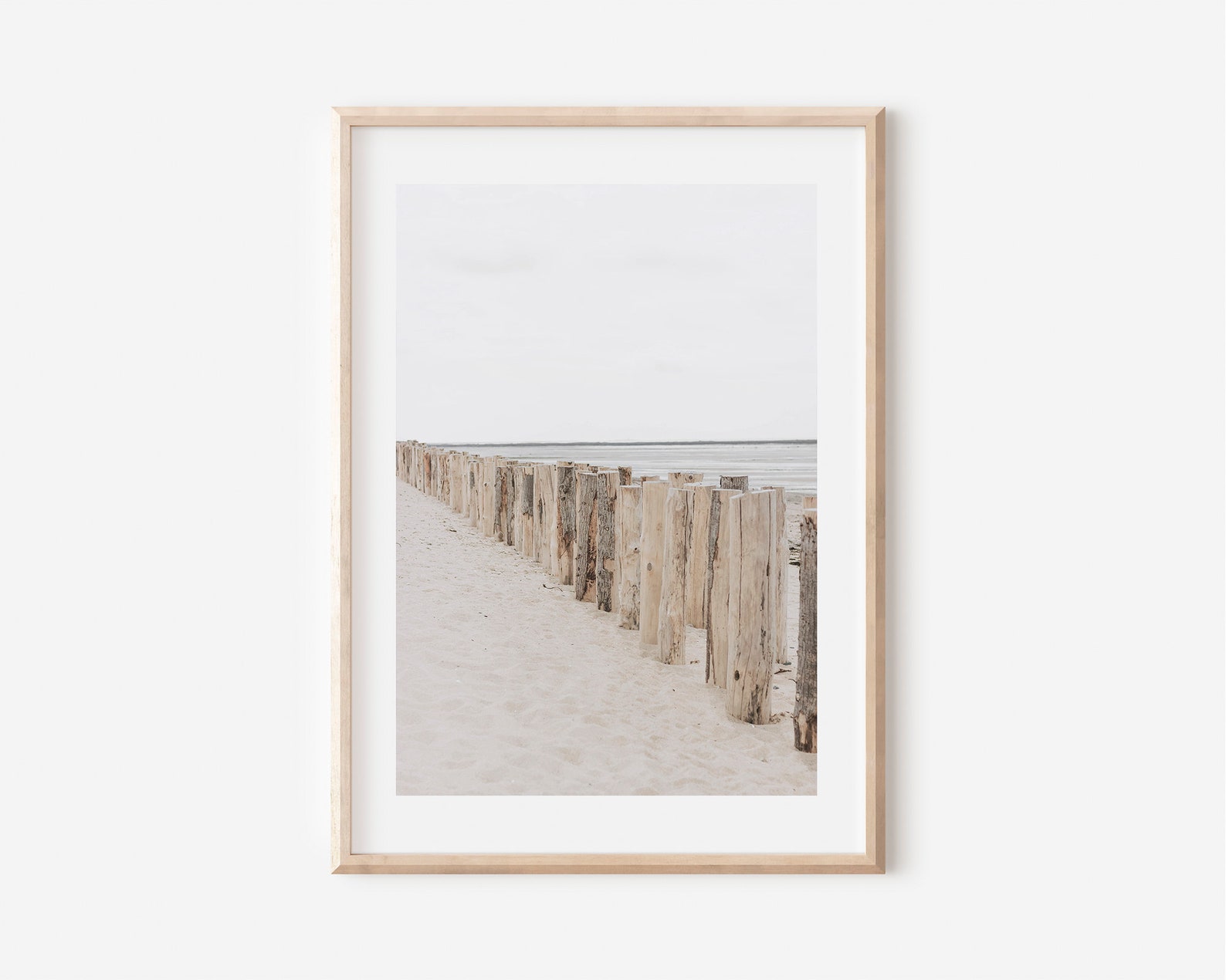 Neutral Beach Print Set of 6, Coastal Wall Art, Pampas Print, Printable ...