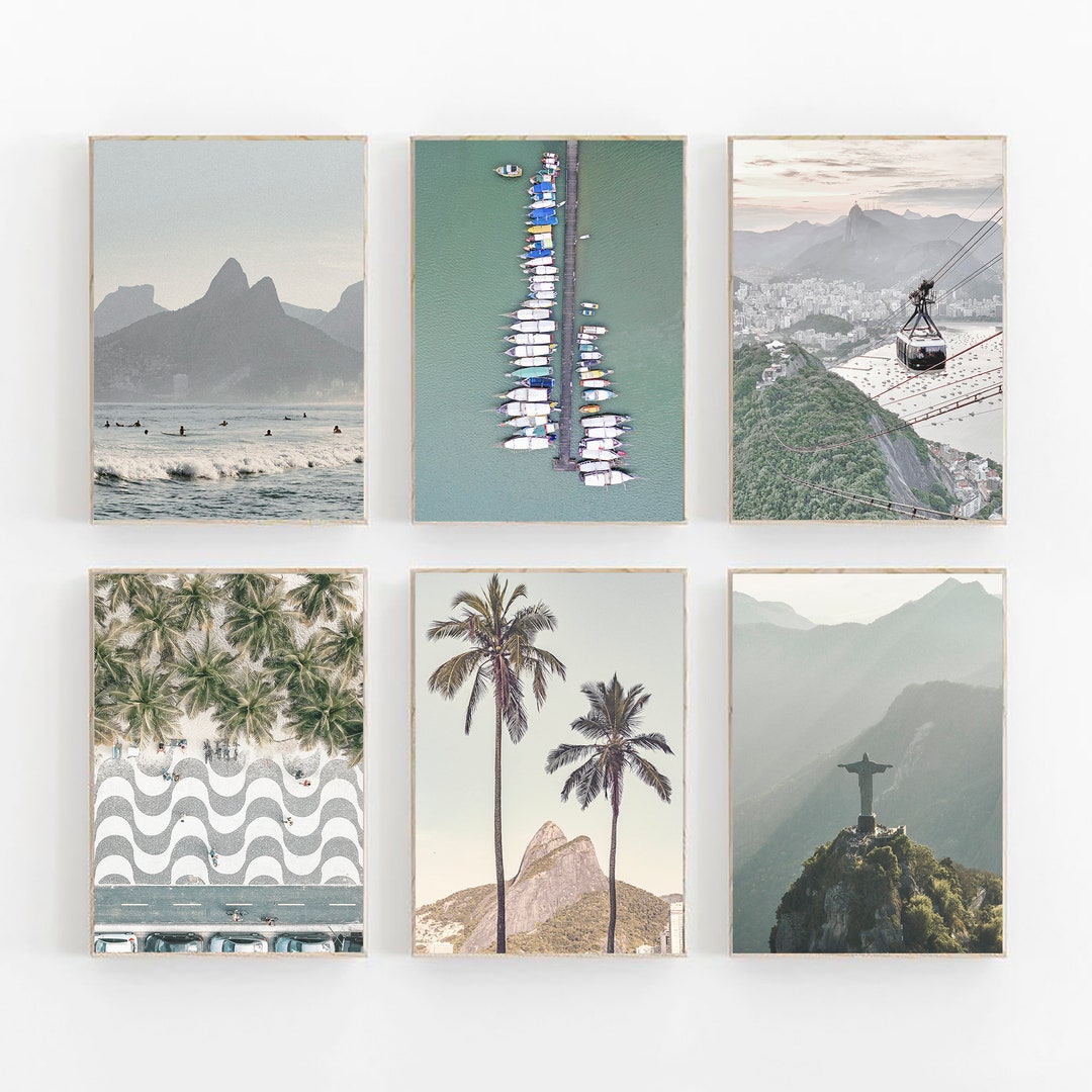 Rio De Janeiro Print Brazil Print Copacabana Print Brazil Wall Art ...